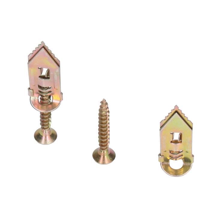 TMISHION ancrages muraux Lot de 40 vis d'ancrages auto-perceuses pour ...