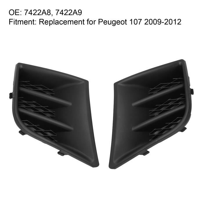 Vvikizy-1 paire Couvercle de calandre antibrouillard de calandre ...