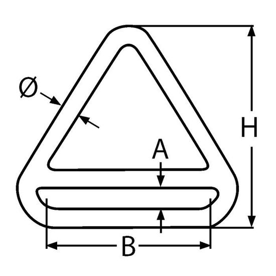 Bateaux, voile, nautisme Autres Lot de 10 Anneau Triangulaire 4 mm x 20 ...
