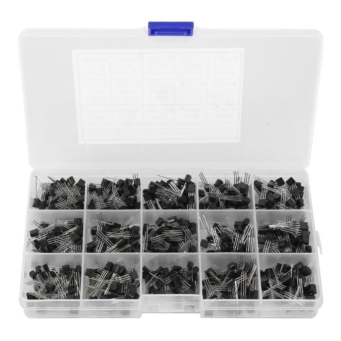 Cikonielf Transistor PNP Kit d'assortiment de transistors 600 pièces ...