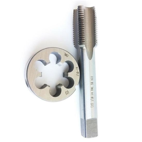 Tournevis,jeu de tarauds et filières,en acier rapide,pour filetage droitier[D684965241 ...