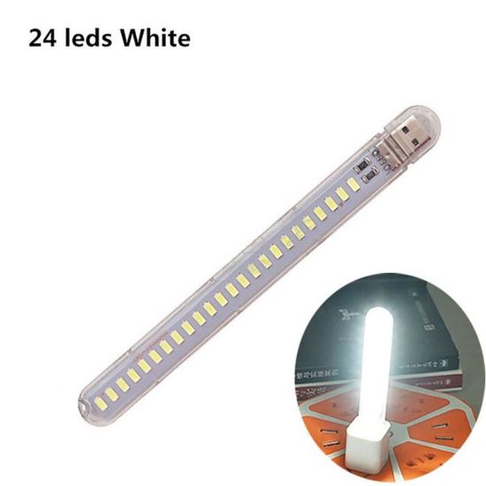 Lampe a poser,Lampe de lecture Ultra lumineuse à LED, USB, DC5V, 3, 8, 24LED, Portable, pour ...