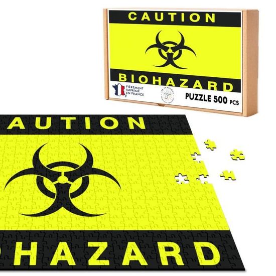 Puzzle Classique 500 pièces - FABULOUS - Caution Biohazard Danger ...