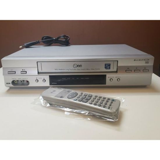 MAGNETOSCOPE LG MG66 LECTEUR ENREGISTREUR K7 CASSETTE VIDEO VHS VCR + TEL - Cdiscount TV Son Photo