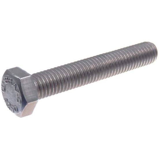 Boulon - À Tête Hexagonale Seccaro M8 X 50 Mm Acier Inoxydable V2A Va A2 Din 933 / Iso ...