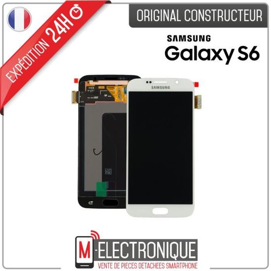Écran LCD - Samsung - Galaxy S6 G920 - Blanc - Original - Garantie 1 an ...