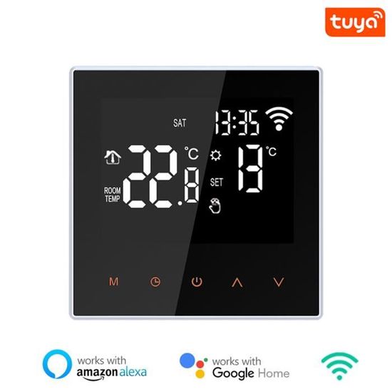 Thermostat Wifi Thermostat Pour Chauffage Au Sol Electrique Controleur De Temperature Ambiance ...