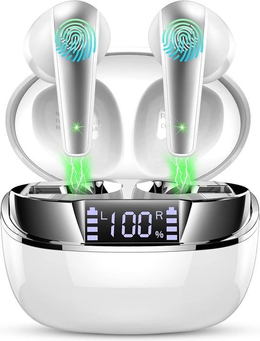 Ecouteurs Bluetooth sans Fil, Écouteurs Bluetooth 5.3 avec HiFi Stéréo ...