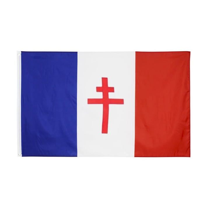 Drapeau France Libre 1940-1944 150 X 90 Cm Drapeau Francais Avec 2 ...