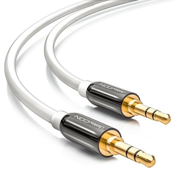 1,5m Jack Cable 3,5mm AUX Cable Stéréo Cable Audio Jack Plug Droit pour ...