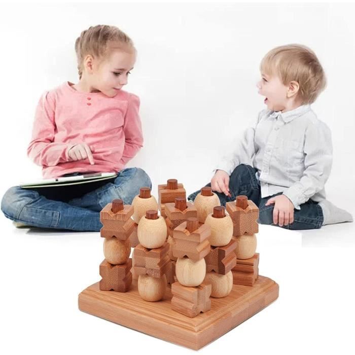 Jeu De Tic-Tac-Toe-Stackingtic-Tac-Toe,Jeu Familial Pour Enfants Et ...