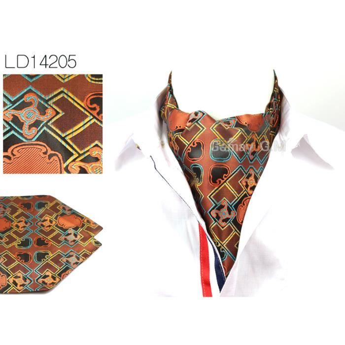 Cravate,Hommes Cru De Cajou Floral De Mariage Formelle Cravate Ascot ...