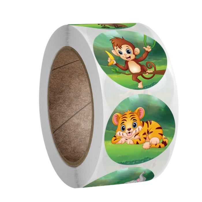 Gommette,autocollants avec dessins d'animaux du zoo pour enfants, jouet ...