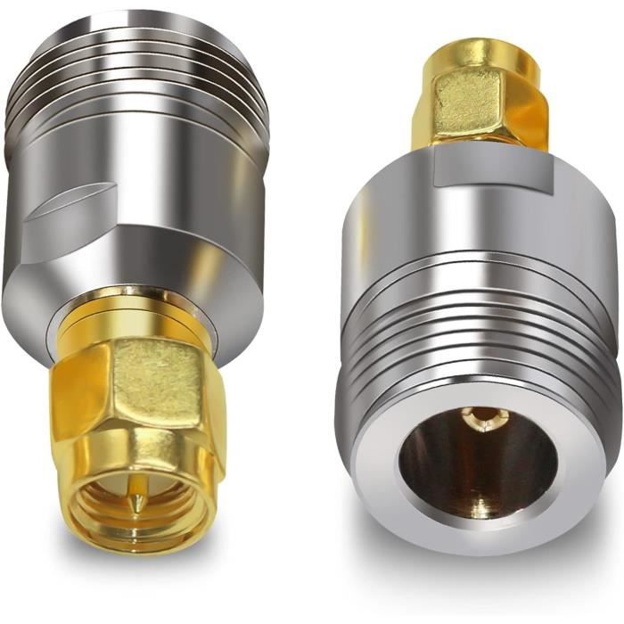 Adaptateur Coaxial - CHICHENG - SMA Mâle vers N Femelle - Cuivre Pur - Faible Perte - 50 Ohms ...