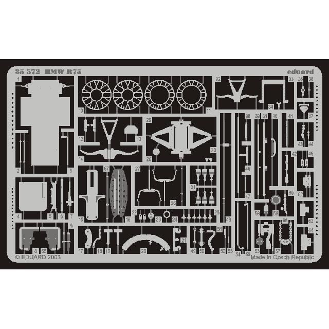 Maquette BMW R75 Tamiya 1/35 Eduard 35572 - Maquette - BMW R75 ...