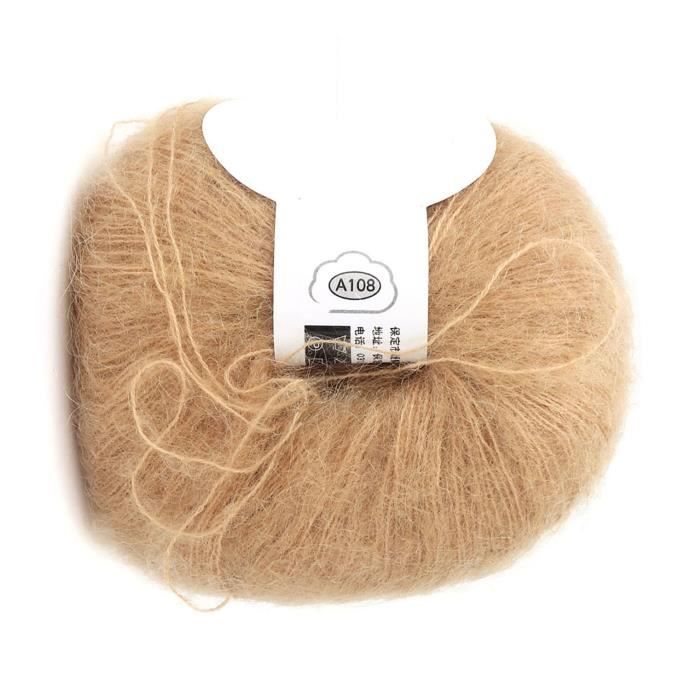 GOTOTOP Tricot mohair doux Tricot de Fil Long en Laine Mohair Doux d ...