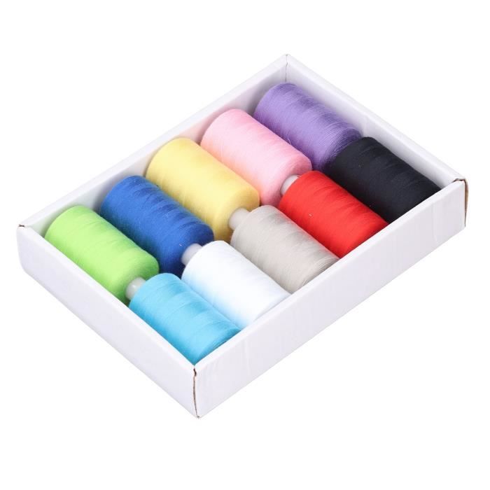 Fil à coudre - PWSHYMI - Assortiment de 10 pièces - Couleurs vives ...