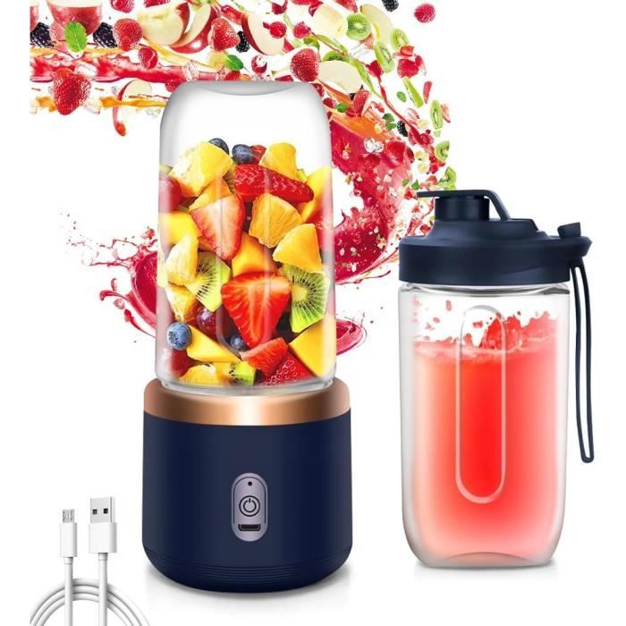 Blender Portable,Mixeur Portable,450Ml,Mini Blender,Smoothie Mixer ...