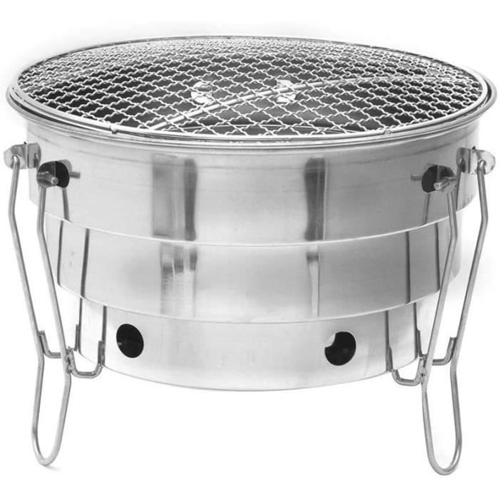 Barbecue Bbq Barbecue Grill Pliable En Acier Inoxydable Barbecue Poêle, Portable Charbon De Bois ...