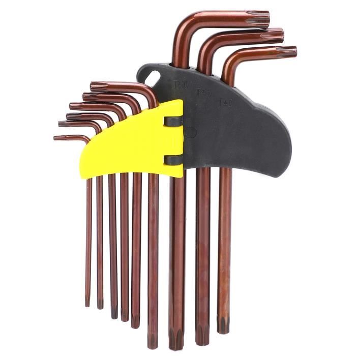 Sonew Clé à douille hexagonale 9pcs Jeu de Clés en Étoile Hexagonales ...