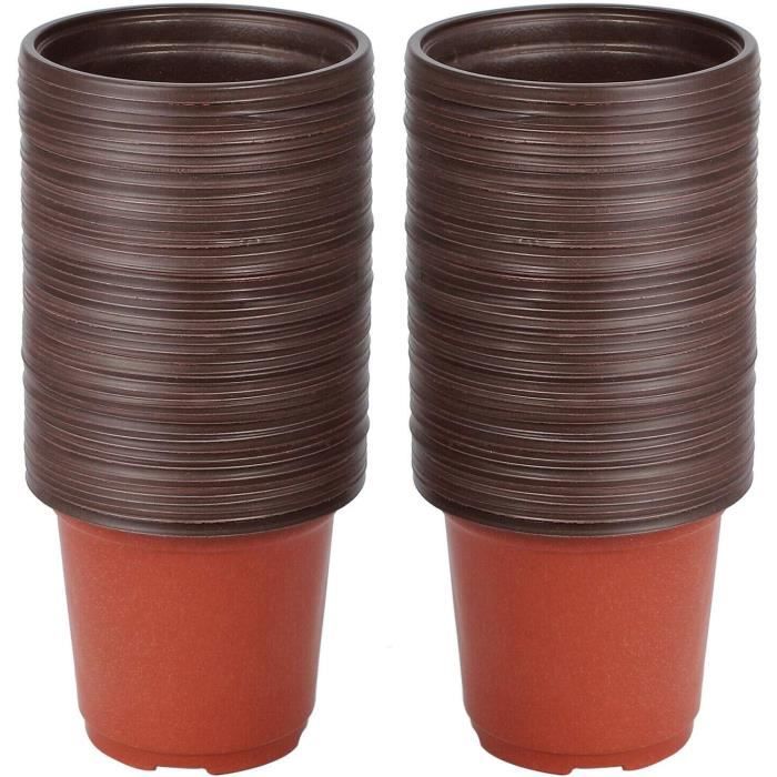 Petits Pots de Fleurs, 100 Pièces Pots de Pépinière-Pots de Semis en ...