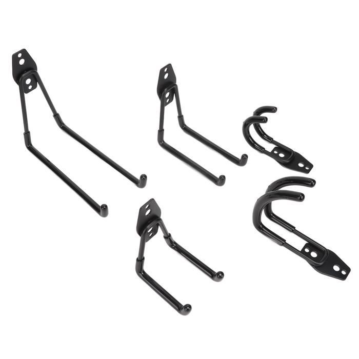 Lot de 14 crochets muraux robustes LOR pour outils de garage avec vis ...