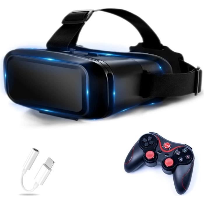 Lunette 3D VR, Casque de Réalité Virtuelle, Casque VR, Contrôleur ...