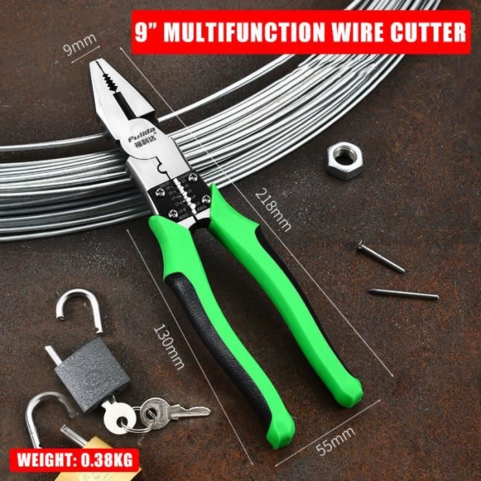 PINCE DE SERRAGE,9 Wire Cutter--pince combinée de 7 à 9 pouces, coupe ...