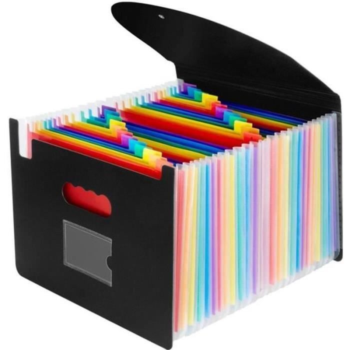 OffiConsent Trieur Document A4 Extensible 24 Compartiments Porte ...