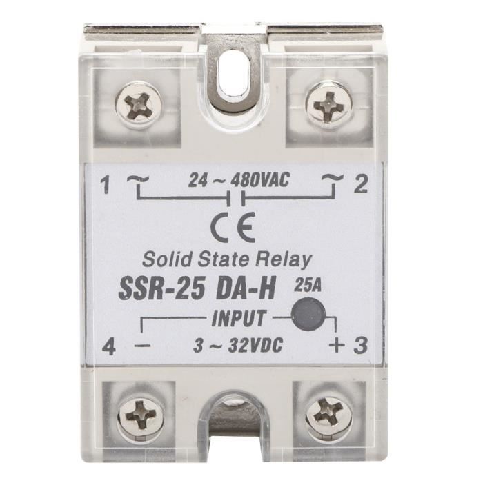 Relais à semi-conducteurs - CIKONIELF - SSR-25DA-H - 25A - Dissipation ...