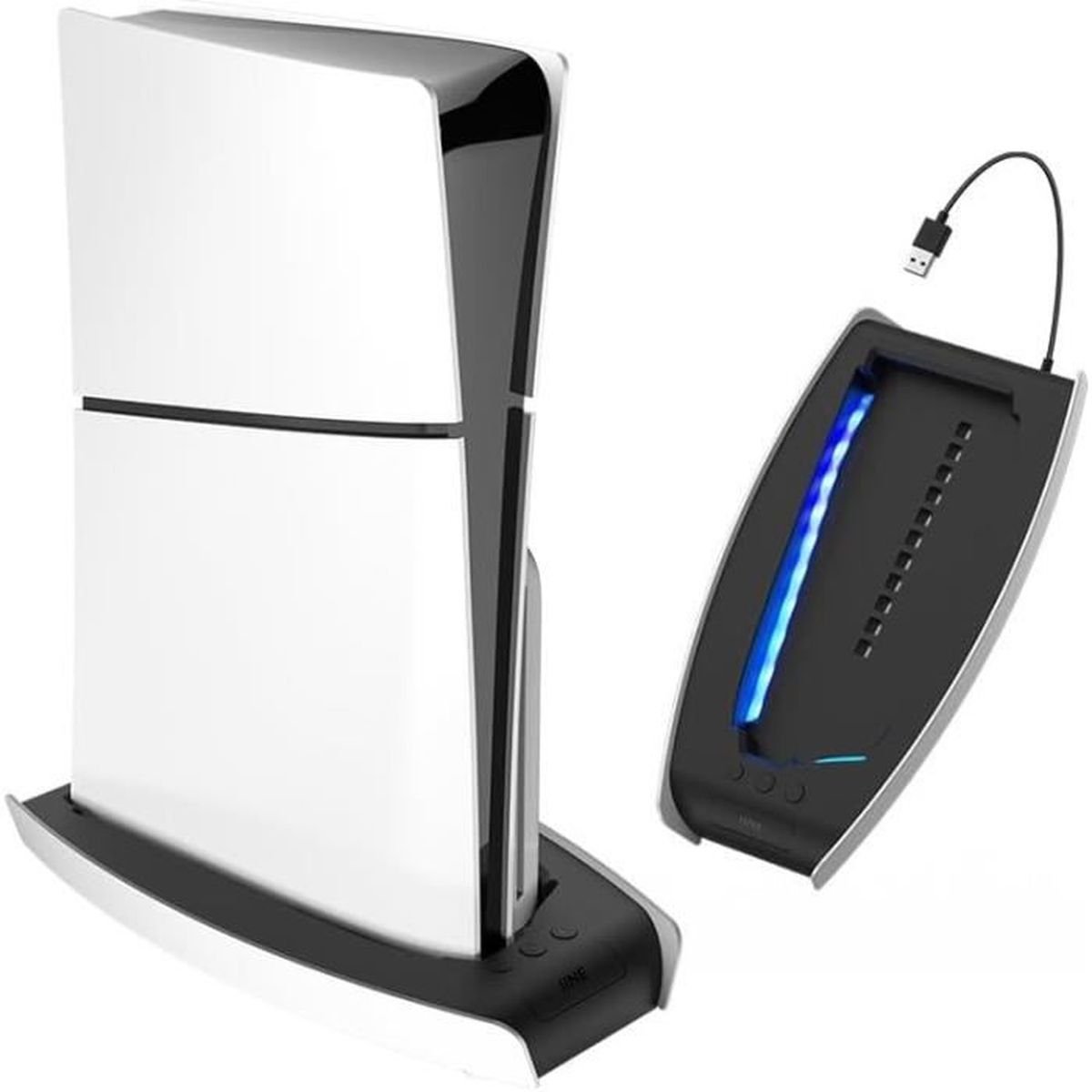 Support PS5 Slim avec Ruban LED,Conception robuste et antidérapante ...