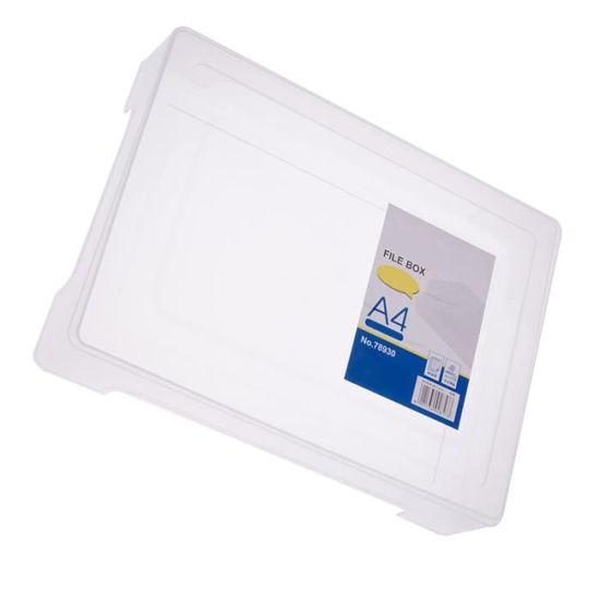 A4 File Box Transparent Folder Documents Document Organizer Paper BOITE ...