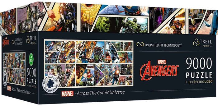 Puzzle Trefl 9000 Avengers Marvel Comic Universe UFT + poster ...