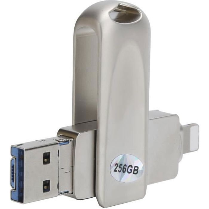 Cl USB 256 Go 3 en 1 - Tbest - USB Flash Drive Phone OTG U Disk ...