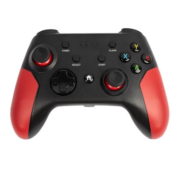 Noir rouge - Manette de jeu Bt sans fil pour téléphone Android-Ios ...