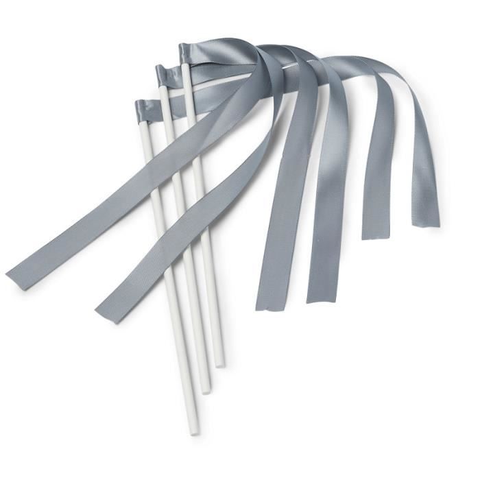 Sachet de 10 Baguettes Ruban en Satin - Gris Clair - Cdiscount Beaux ...