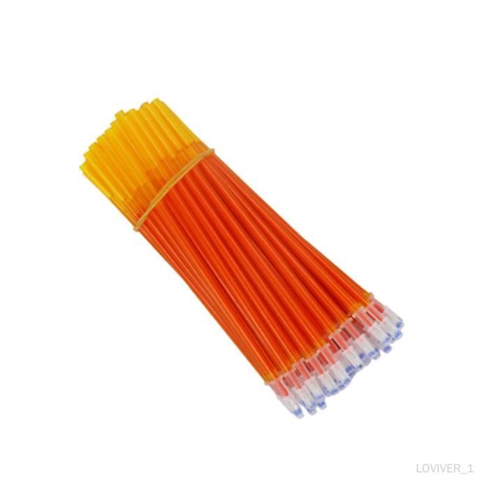 100 recharges de stylo effaçable à encre de rechange de 0,5 mm pour ...