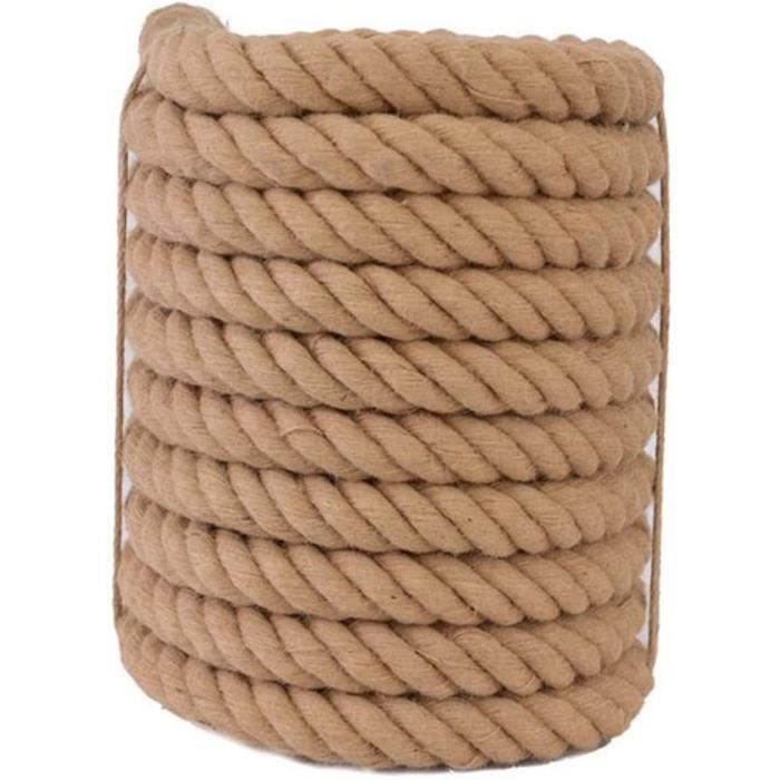 Naturelle Corde En Chanvre, 4-5-6-8-10 Mm Épaisse Corde De Jute Ficelle ...