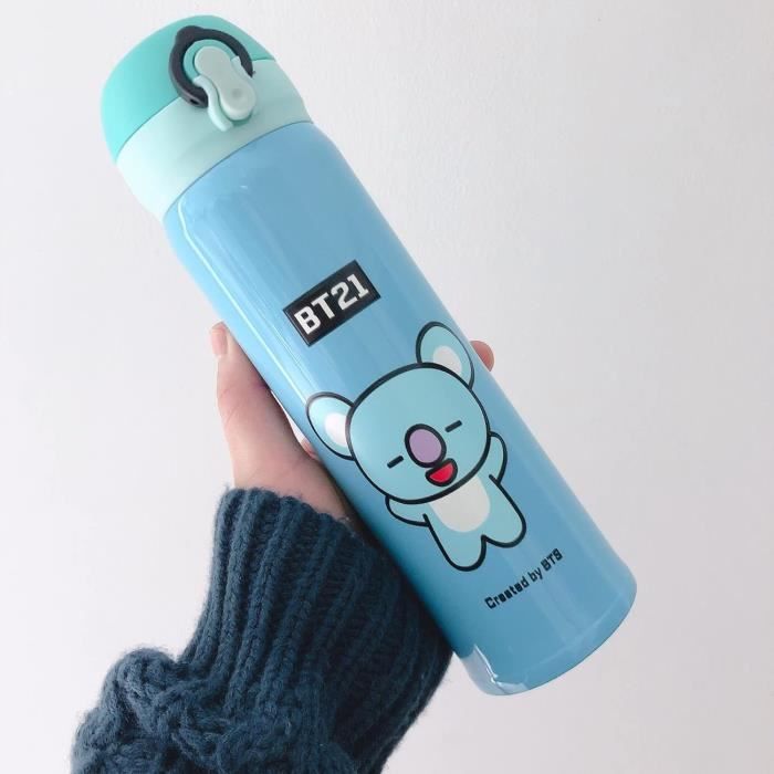Bts Bt21 Bouteille D'Eau Isotherme En Acier Inoxydable 450 Ml Pour ...