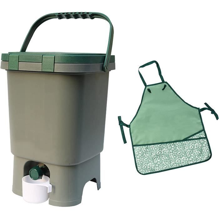 Bac à Compost de Cuisine de comptoir, avec Tablier de Travail ...