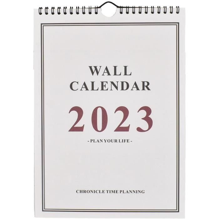 Calendrier Mural 2022-2023 - Calendrier Mural avec Papier épais Septembre 2022 - décembre 2023 ...