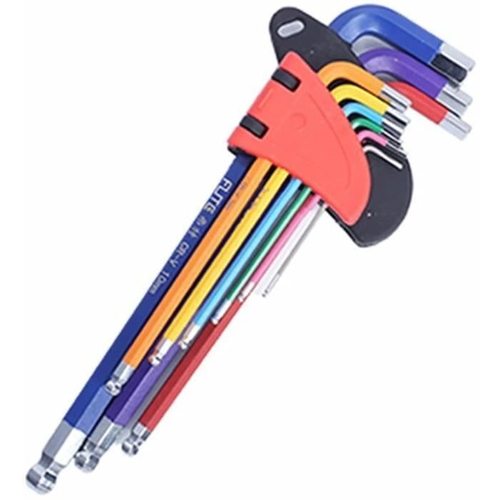 Cle Allen 9 PCS Torx Clé Torx Torx Clé Métrique Clé Métrique L Taille ...