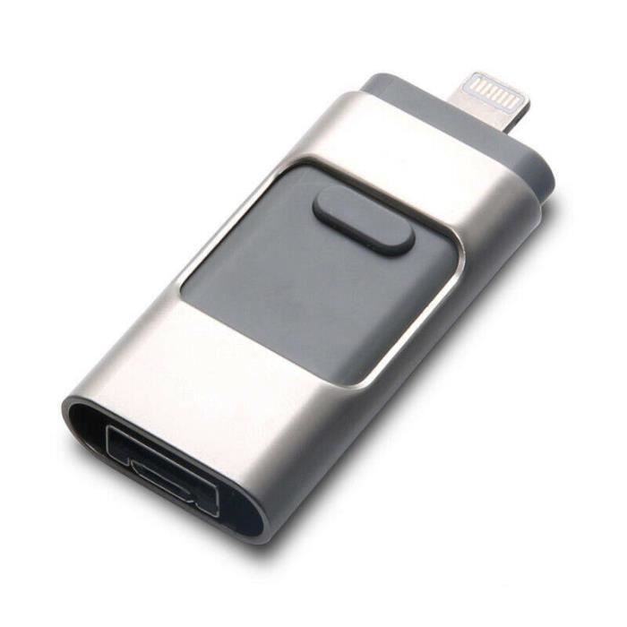 Clé USB Micro OTG - Non spécifié - 16 Go - Argent - Compatible iOS et ...