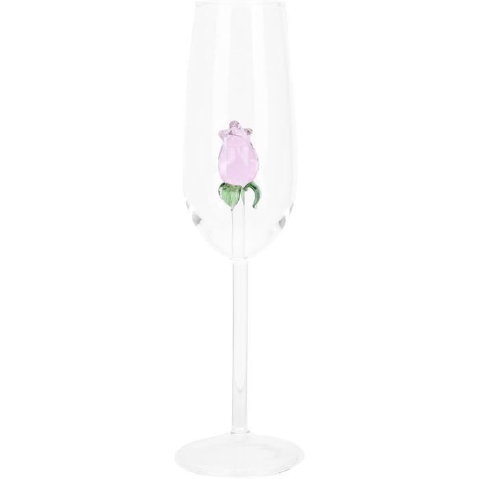 Verre À Champagne Rose, Verres À Vin Rose, Flûtes De Mariage, Verres À ...