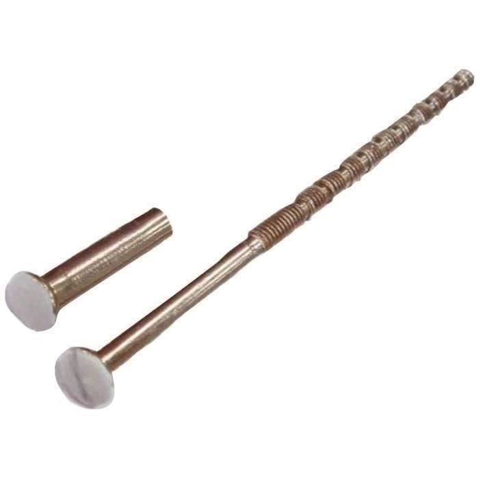 Vis relieuses prédécoupées et douilles - 4 x 90 mm - Blanc - Cdiscount ...