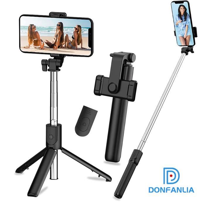 Perche Selfie Bluetooth 3 En 1 Selfie Stick Trépied Rétractable