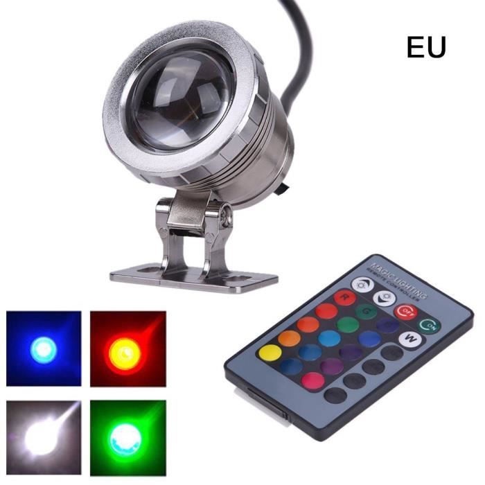 EJ.life Spot LED Submersible RGB Etanche pour Jardin Extérieur Fontaine ...