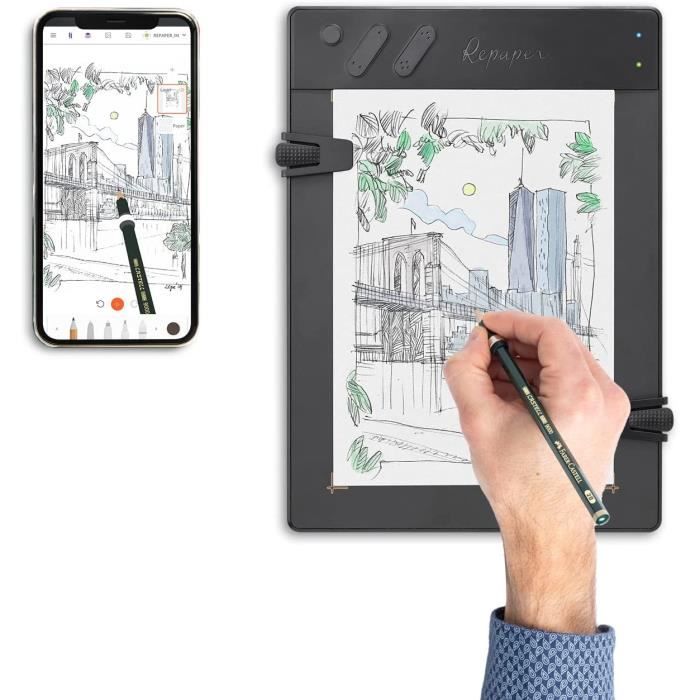 Iskn Repaper - Tablette Graphique Papier-Crayon avec 8192 Niveaux de ...