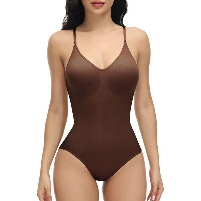 Bodysuit Pour Femmes Tummy Control Shapewear Sculptant Sans Couture
