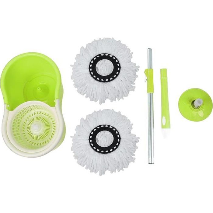 OOBEST® Mop pas cher Balai Magique + Seau essoreur + 2 têtes Microfibre ...
